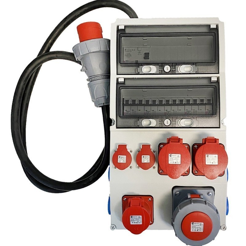 63A Stromverteiler, Baustromverteiler, Wandverteiler, CH (IP55)